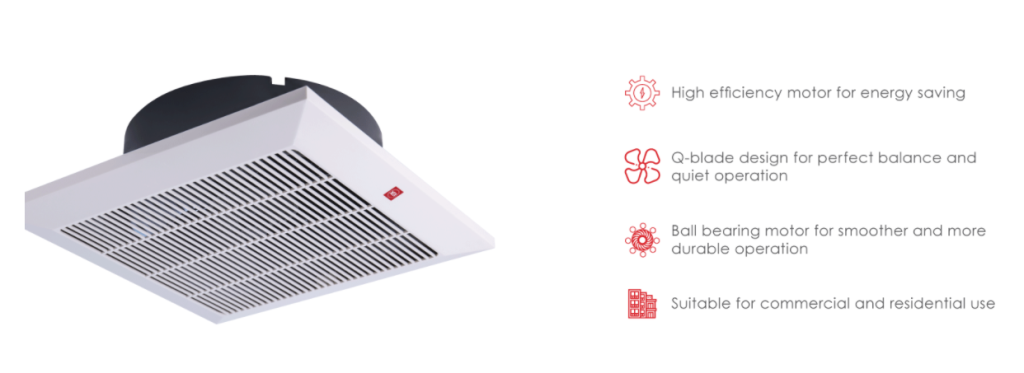 KDK Ventilating Fan – Ceiling Mount Propeller 25TGQ7 - D-ONE ELECTRICAL ...