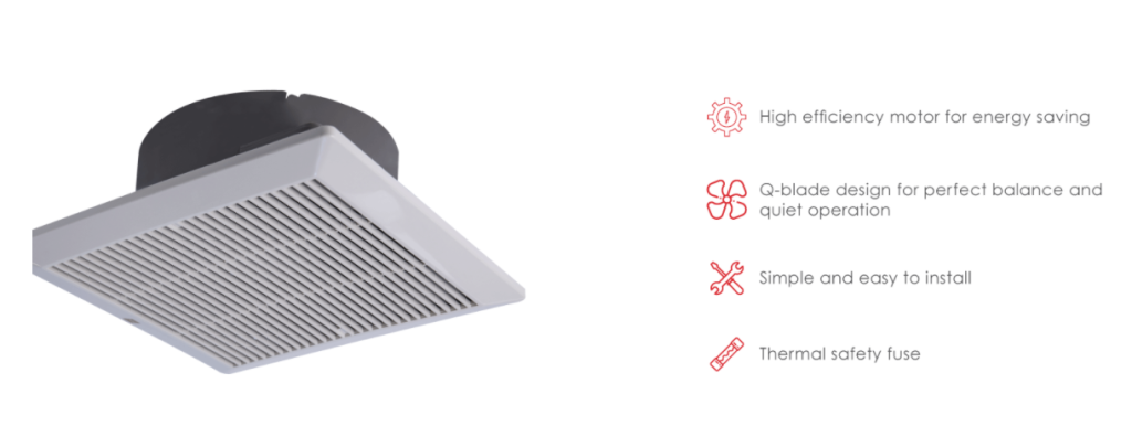 KDK Ventilating Fan – Ceiling Mount Propeller 20CQT1 - D-ONE ELECTRICAL ...