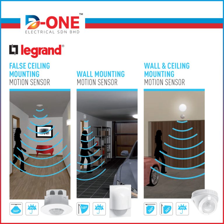 Legrand MOTION SENSORS FOR WALL & CEILING - D-ONE ELECTRICAL SDN BHD